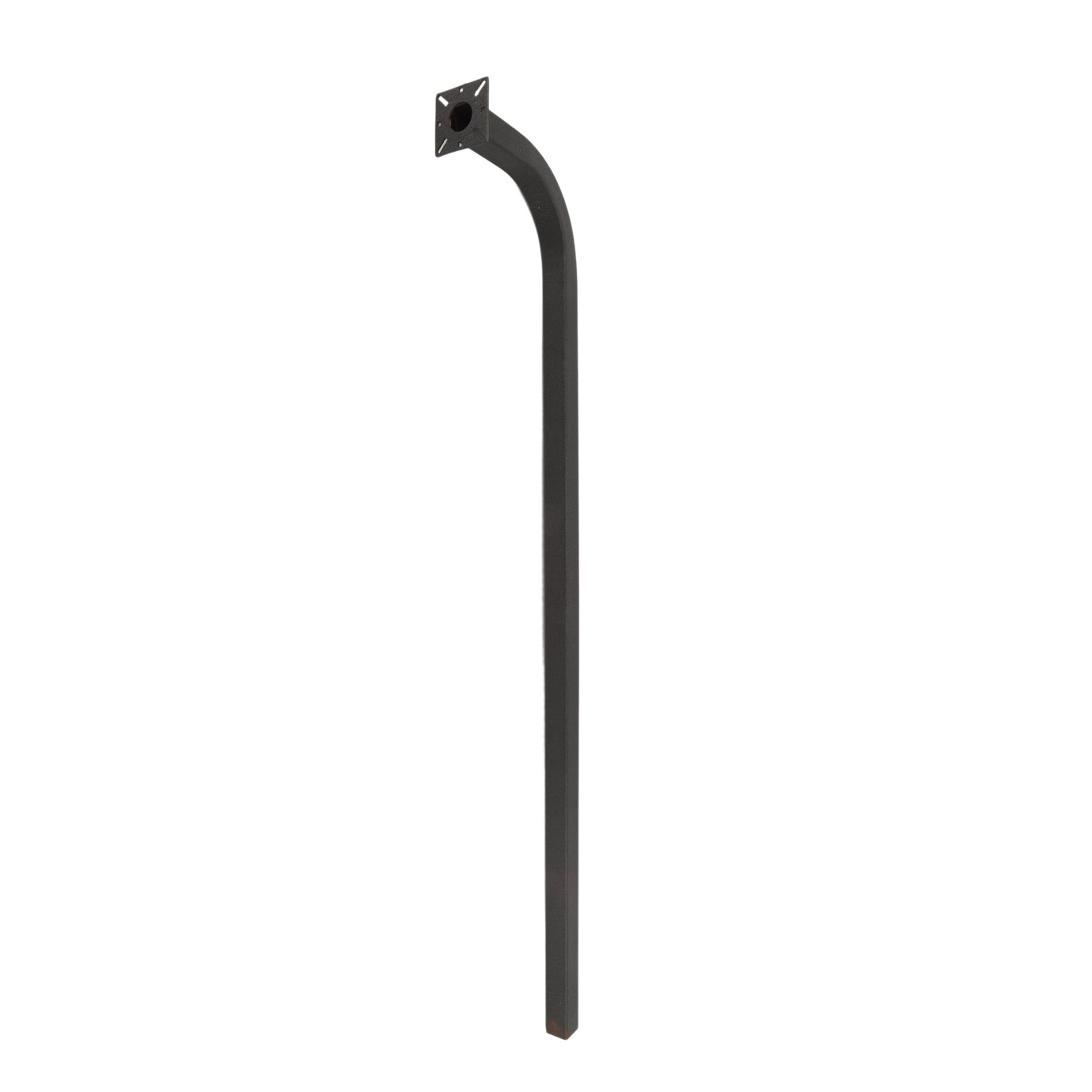 LiftMaster 64" Heavy-Duty Black Steel Gooseneck Pedestal for Gate and ...