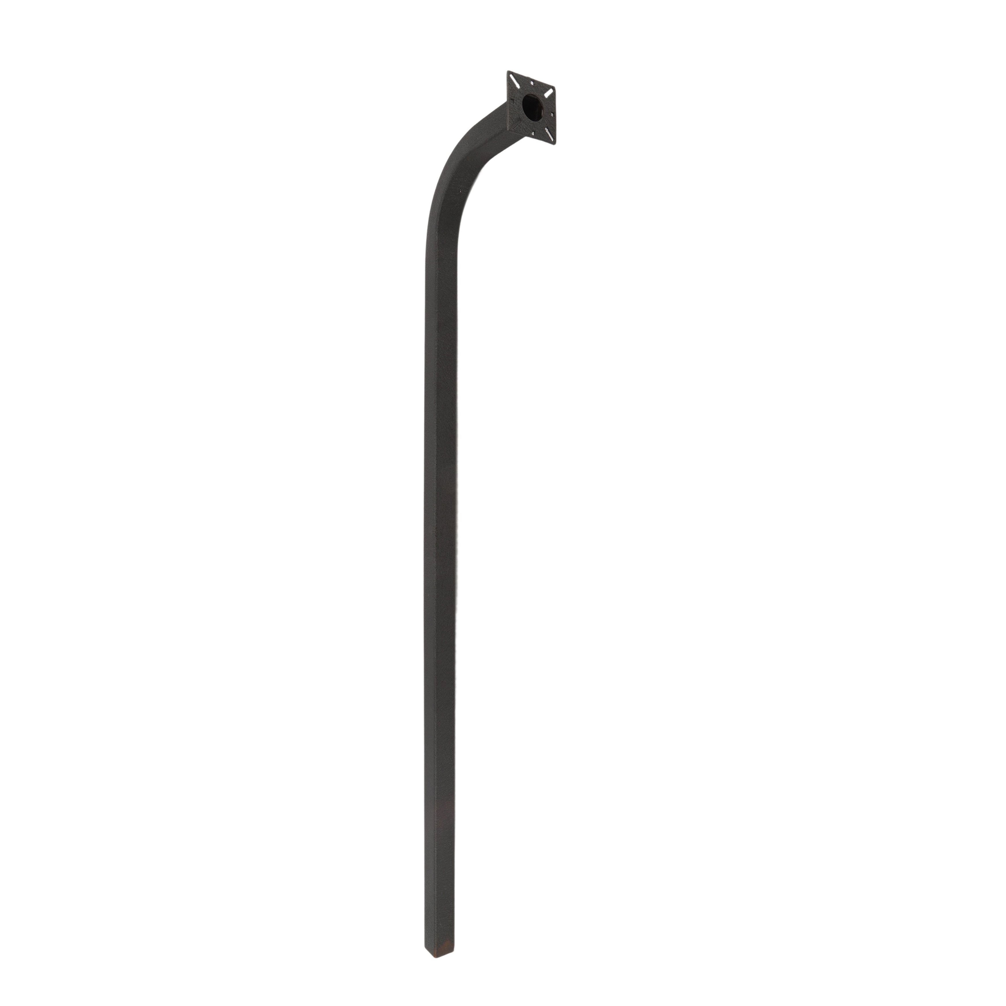 LiftMaster 64" Heavy-Duty Black Steel Gooseneck Pedestal for Gate and ...