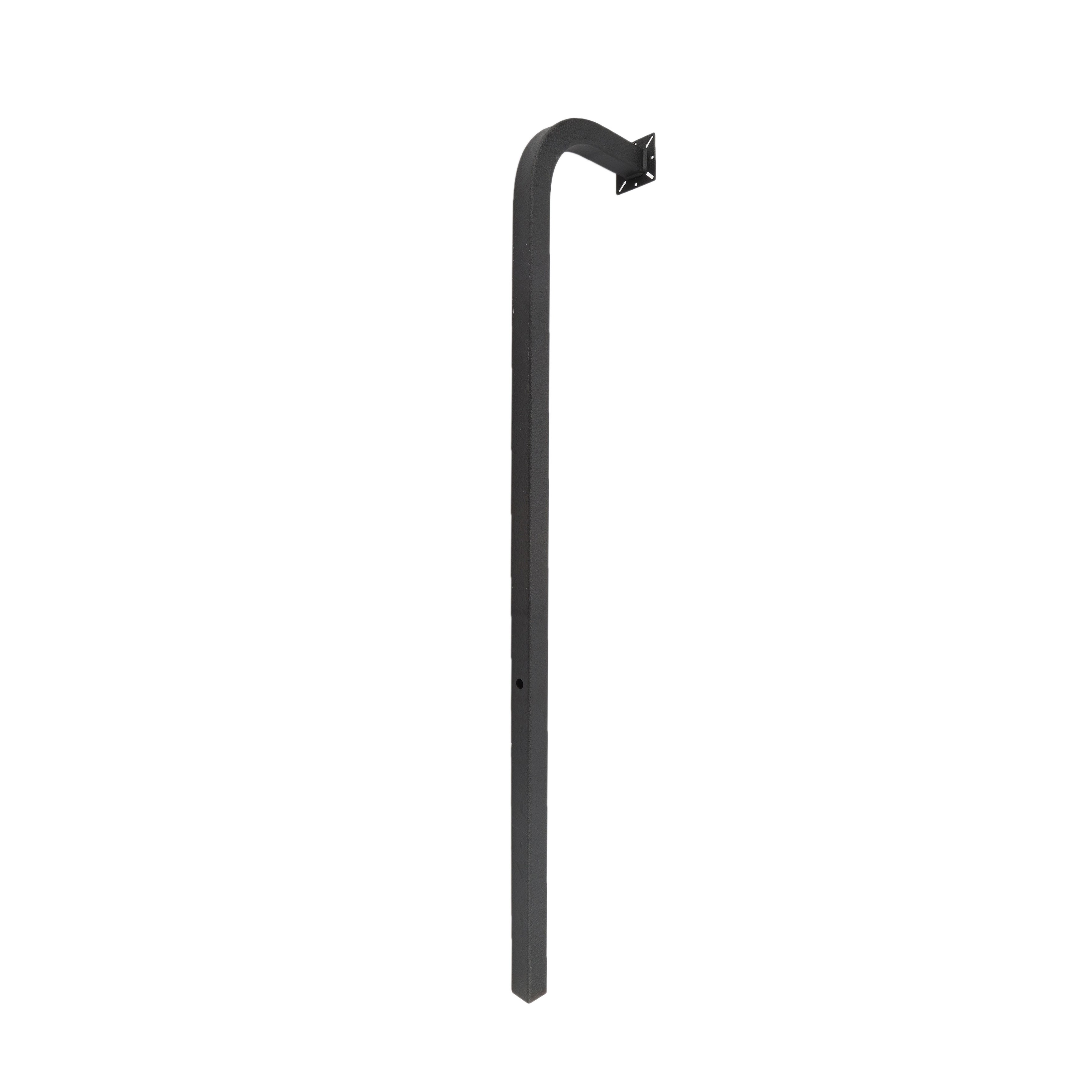 LiftMaster 64" Heavy-Duty Black Steel Gooseneck Pedestal for Gate and ...