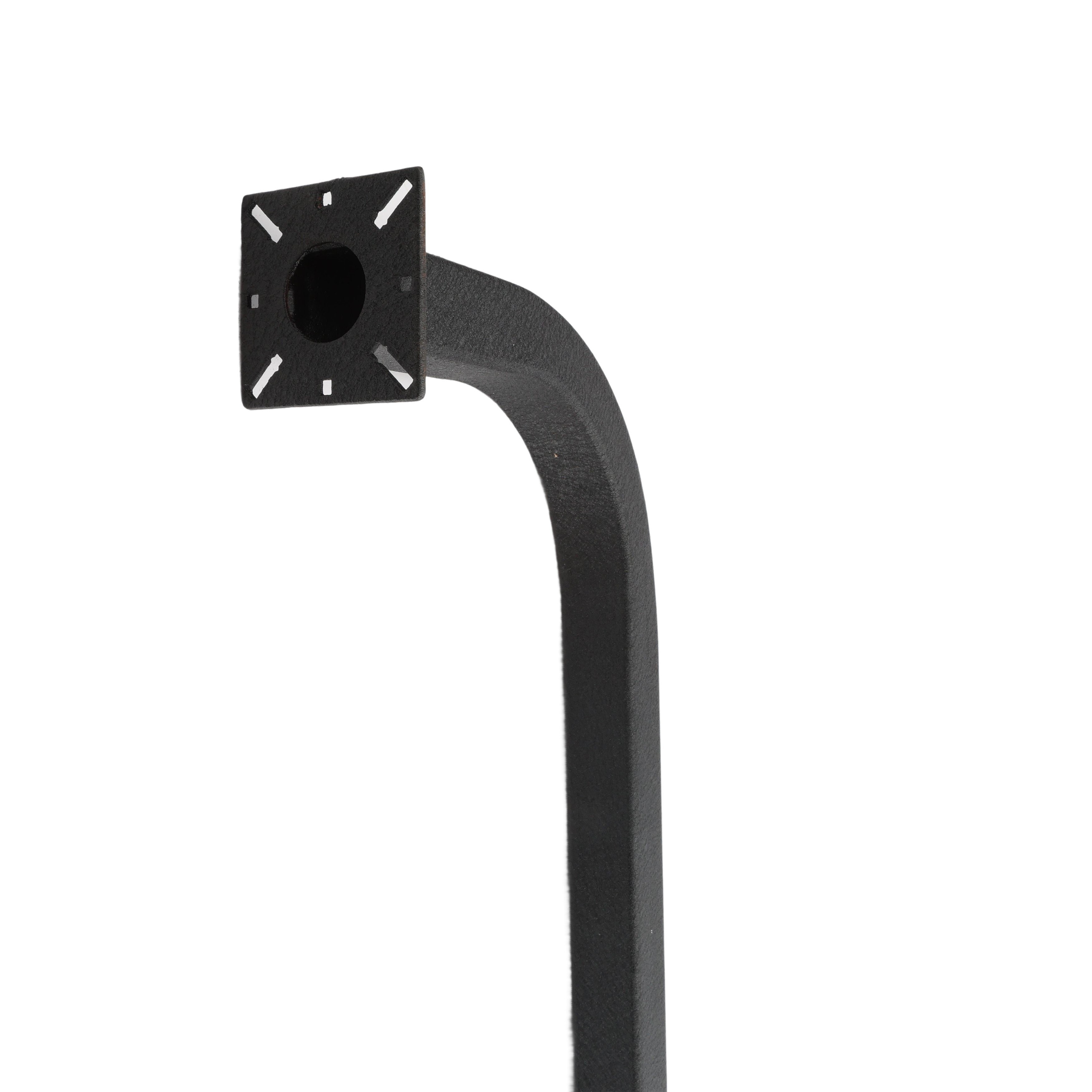 LiftMaster 64" Heavy-Duty Black Steel Gooseneck Pedestal for Gate and ...