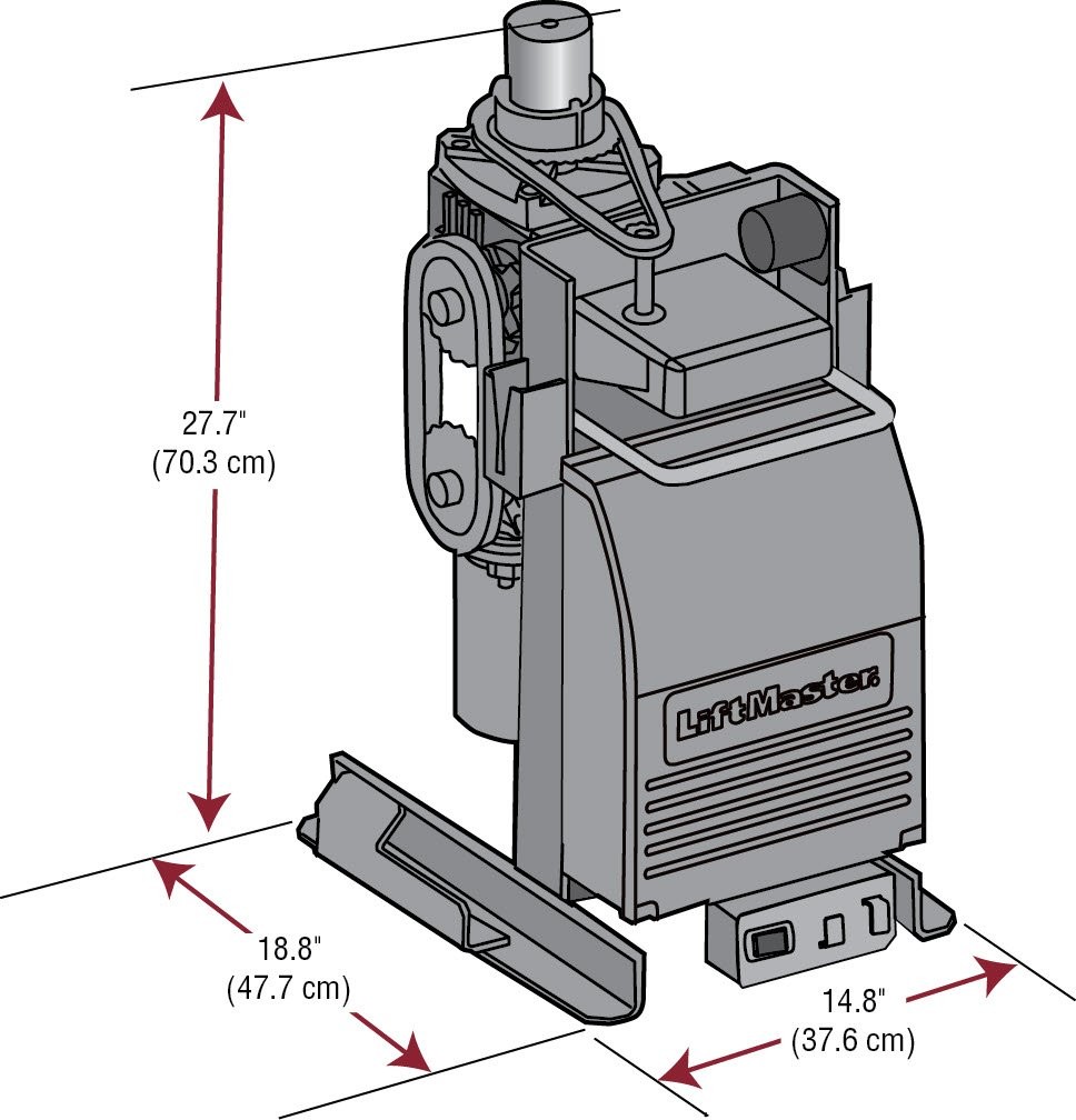 LiftMaster RSW12UL 12V Residential Swing Gate Opener - 0.5HP, 12VDC ...